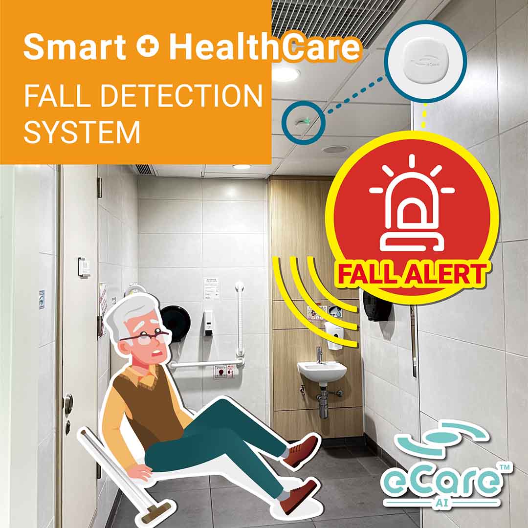 All Product Ecare Fall Down Detect Alarm Sensor System