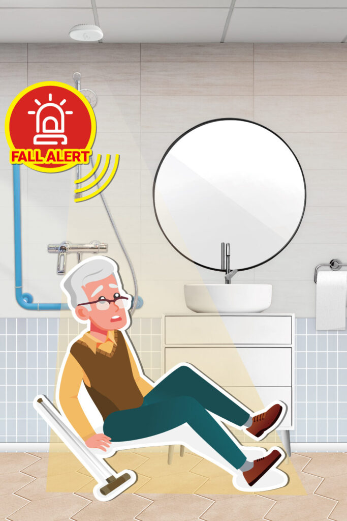 eCare System Fall Down Sensor 人工智能看護及防跌倒系統