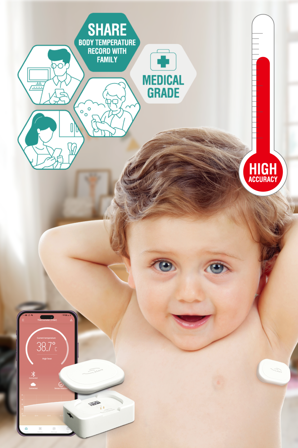 eCare System Fall Down Sensor 人工智能看護及防跌倒系統